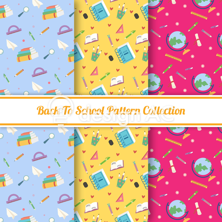 Back to school pattern 306 - Free Download - templateAC