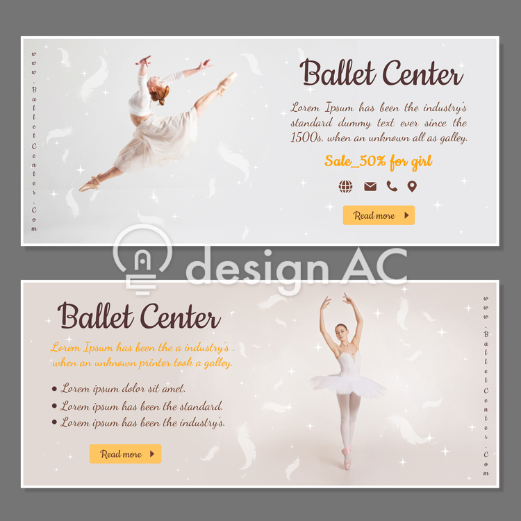 Ballet banner 1872 - Free Download - templateAC