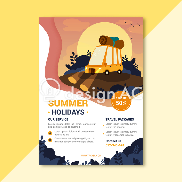 Summer holiday poster 2253 - Free Download - templateAC