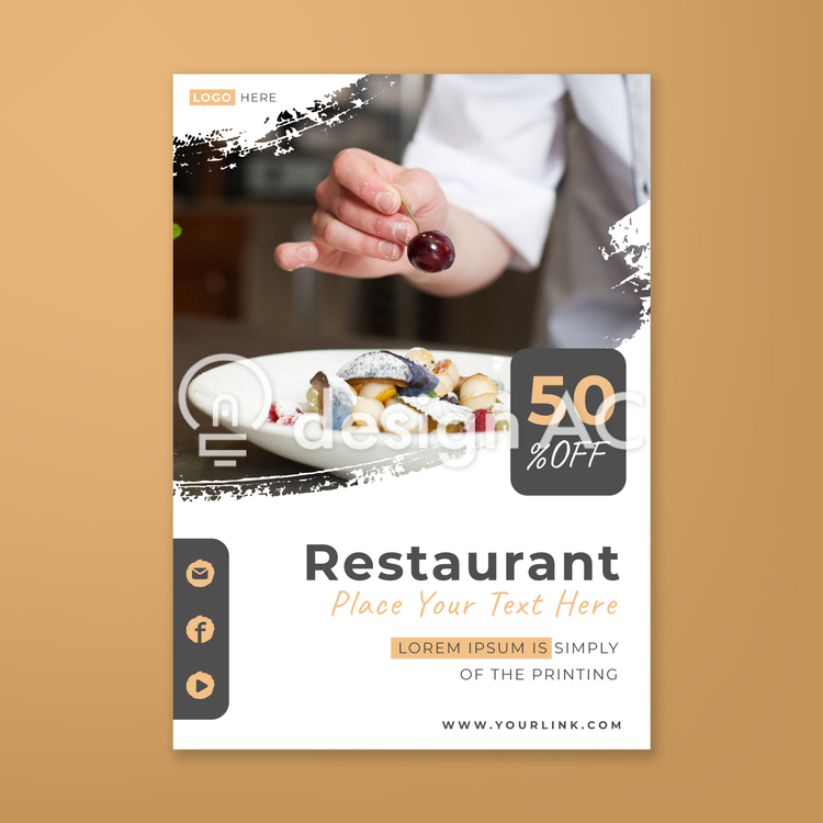 Restaurant poster 1851 - Free Download - templateAC