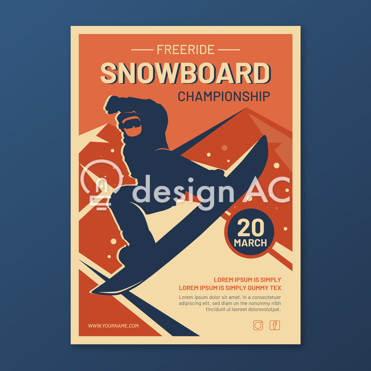 Snowboard poster 2528 - Free Download - templateAC