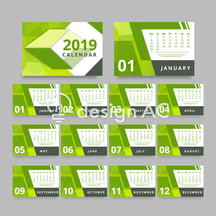 Shape Calendar 489 - Free Download - templateAC