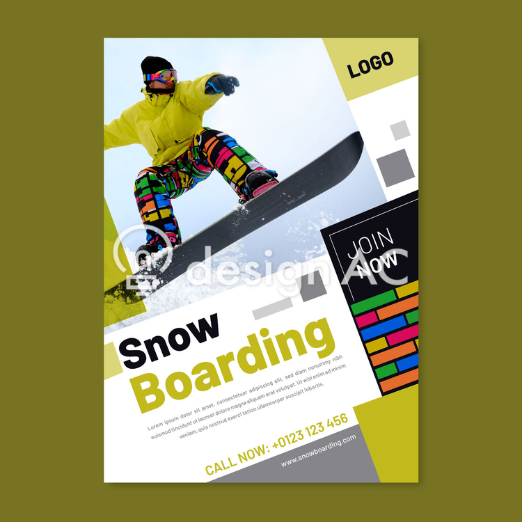 Snowboard poster 2534 - Free Download - templateAC
