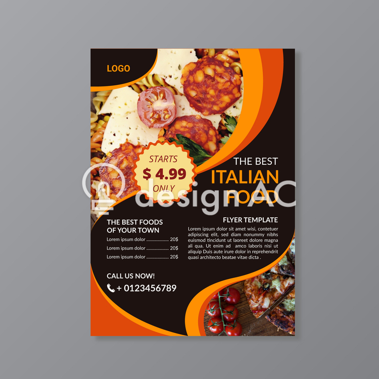 Italian flyer 1836 - Free Download - templateAC