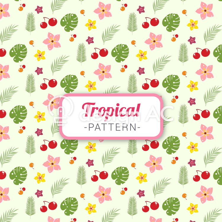 Tropical pattern 223 - Free Download - templateAC