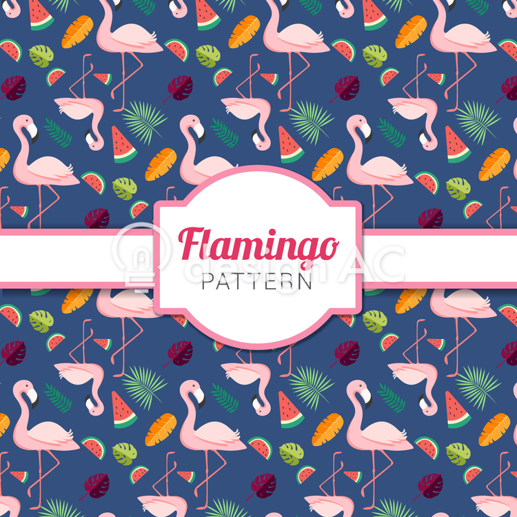 Flamingo pattern 226 - Free Download - templateAC