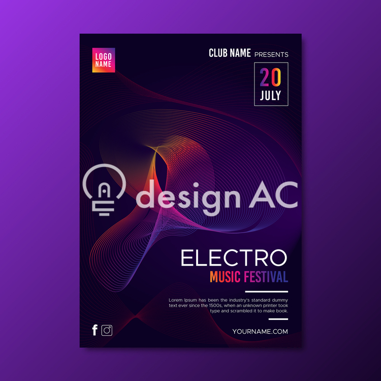 Club event poster 1843 - Free Download - templateAC