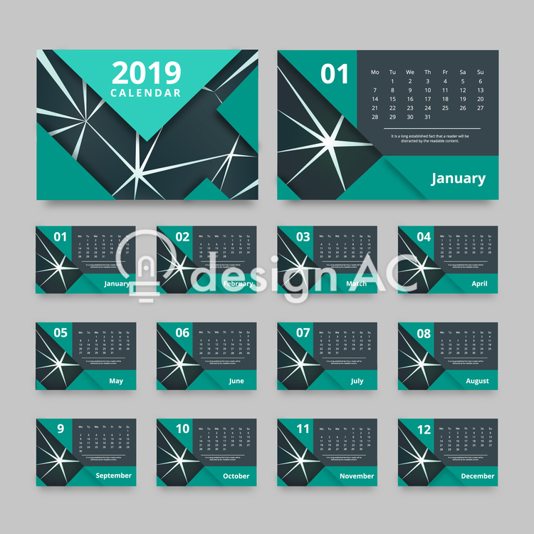 Pattern calendar 485 - Free Download - templateAC