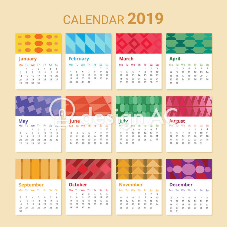 Figure calendar 462 - Free Download - templateAC