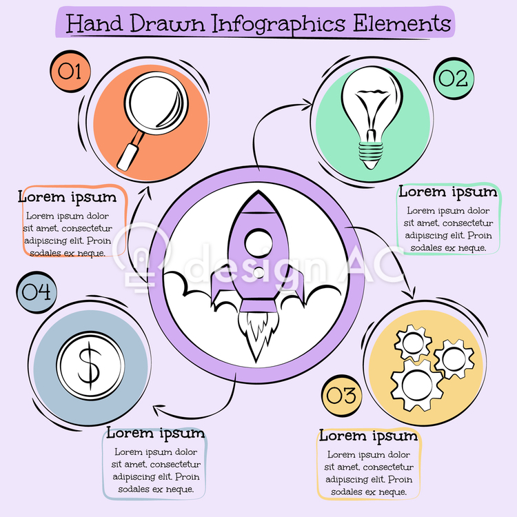 Hand drawn infographic 2699 - Free Download - templateAC