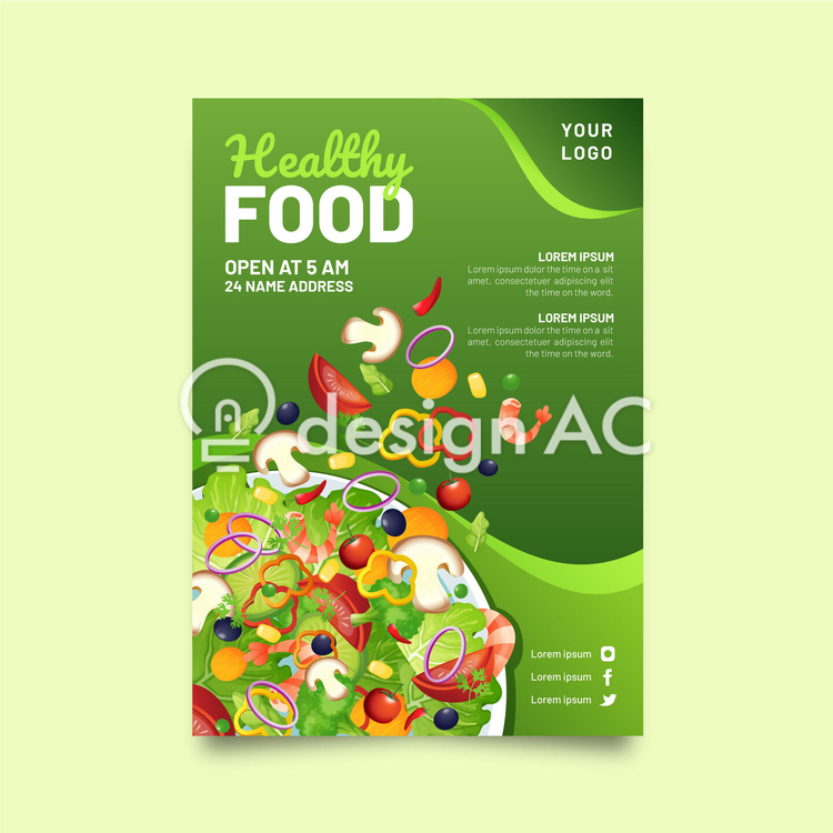 Healthy food poster 2635 - Free Download - templateAC