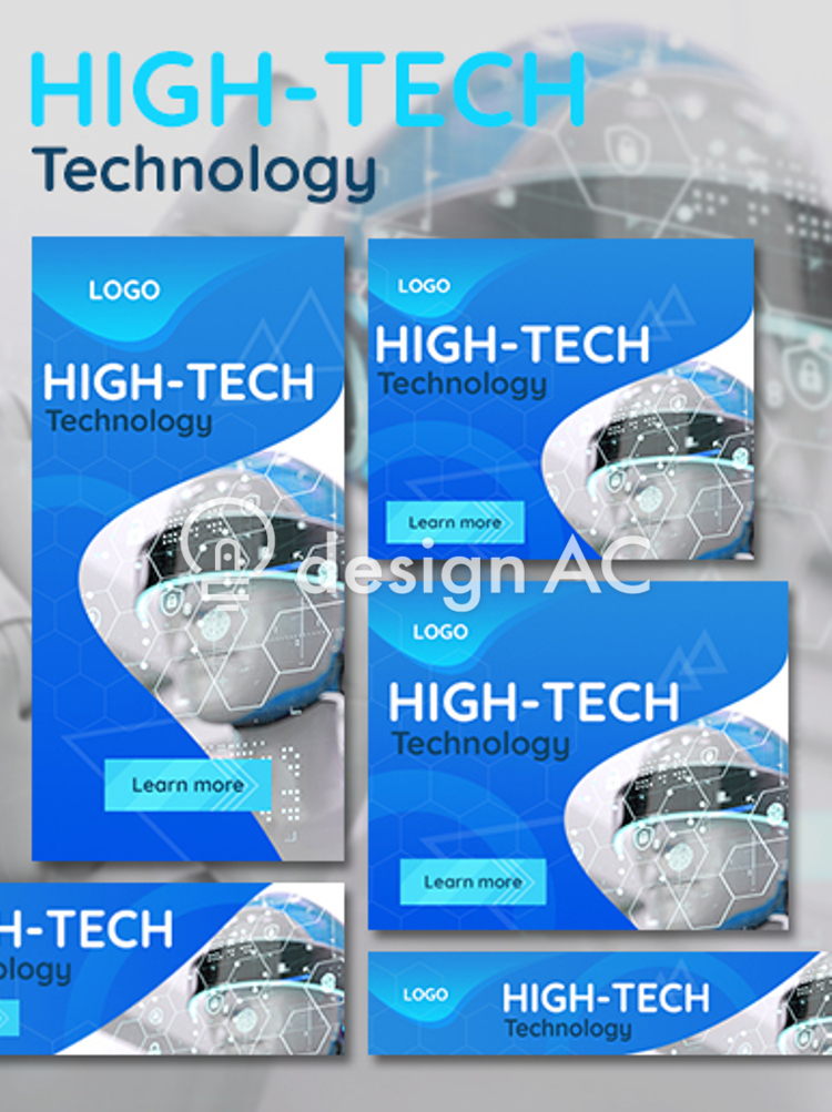 High tech web banner 2189 - Free Download - templateAC