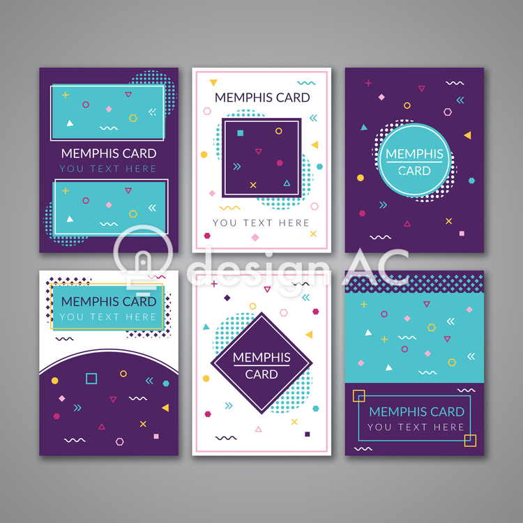 Memphis card 117 - Free Download - templateAC